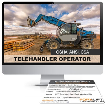 Telehandler Operator Online Training Program - ForkliftTraining.com™
